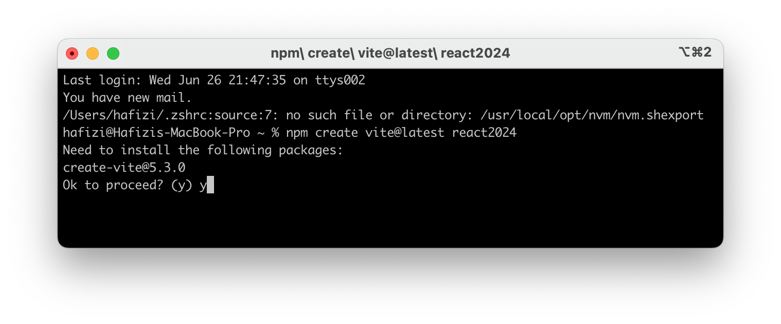 9 Langkah Cara Install React 18 dengan Vite - Hafizi Azmi